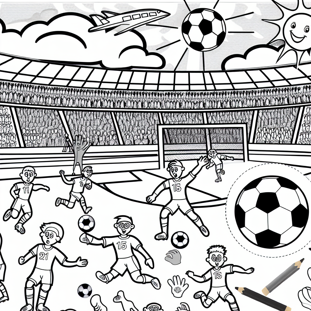 כיצד להכין דף צביעה של כדורגל לצביעה לילדים להדפסה - stuffstore.co.il